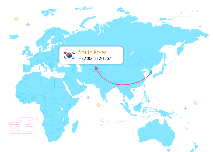 Get South Korea Virtual Phone Numbers | Global Call Forwarding