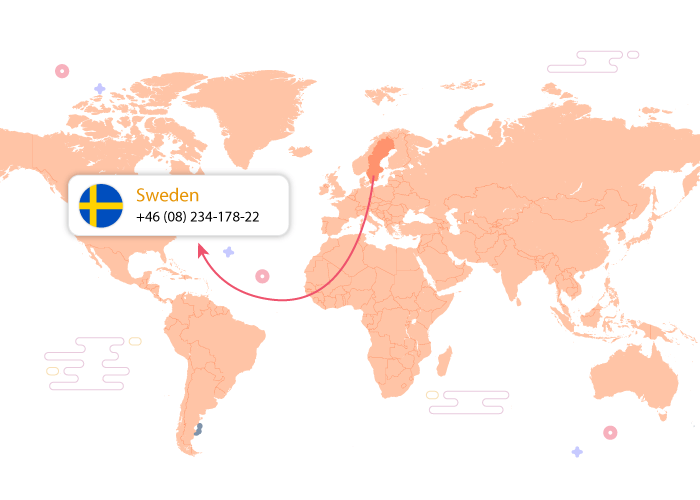 Get Sweden Virtual Phone Numbers | Global Call Forwarding