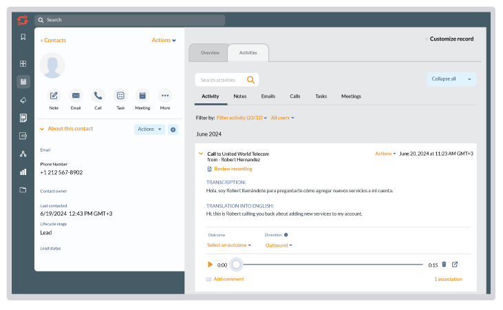 Call Transcription | Global Call Forwarding