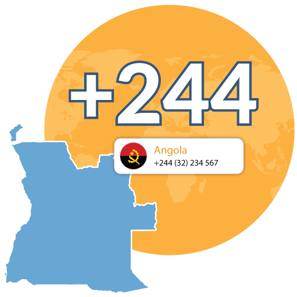 Angola Phone Numbers +244 | Get an Angola Virtual Number