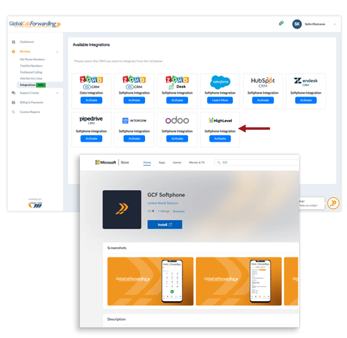 HighLevel Phone System Integration with Global Call Forwarding