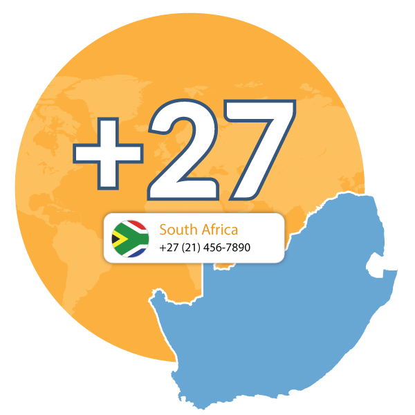 Get South Africa Virtual Phone Numbers | Global Call Forwarding